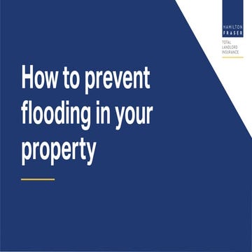How to prevent flooding in your property | PPT