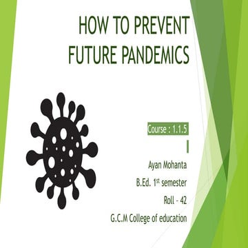 How to prevent future pandemics | PPTX