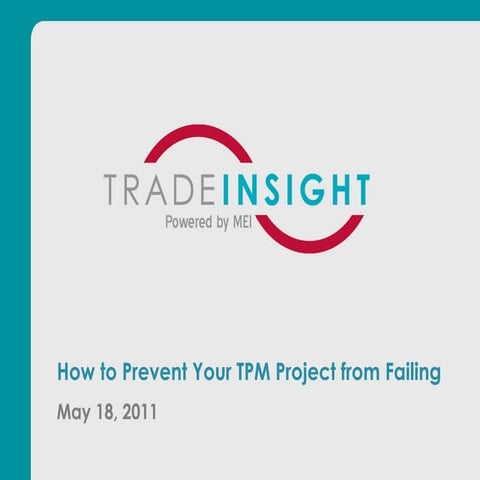 How to prevent your tpm project from failing | PDF