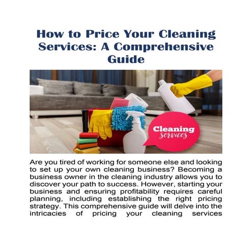 How to Price Your Cleaning Services - A Comprehensive Guide.pdf