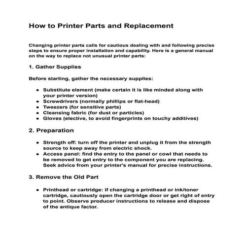 How to Printer Parts and Replacement.pdf