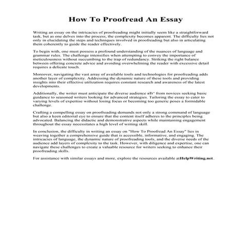 Best Proofreading Strategies | PPTX