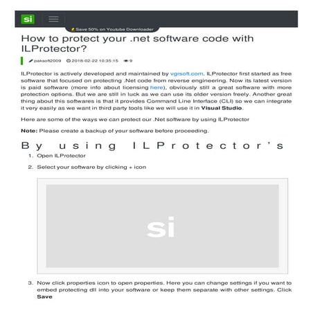 How to protect your .net software code with ILProtector | PDF | Shareware and Freeware ...