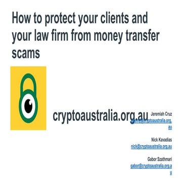 How to protect your clients and your law firm from money transfer scams ...