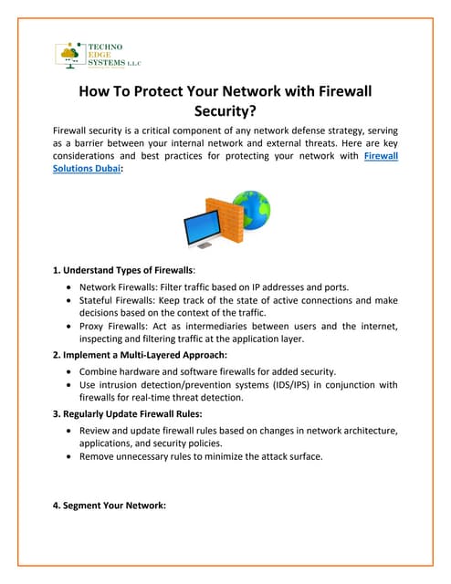 How To Set Up A Firewall A Step By Step Guide Pdf