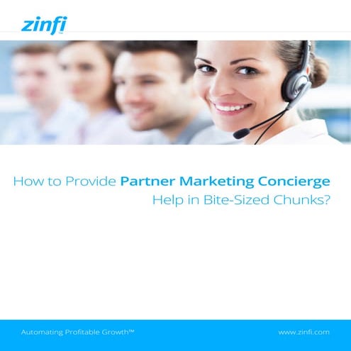Providing Partner Marketing Concierge Help To Your Partners | PDF