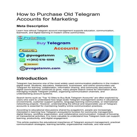 The Ultimate Guide to Purchasing New & Old Telegram Accounts.docx