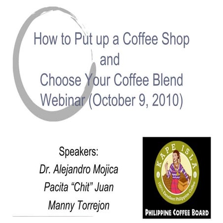 How to Put Up a Coffee Shop and Choose Your Coffee Blend | PDF | Food ...