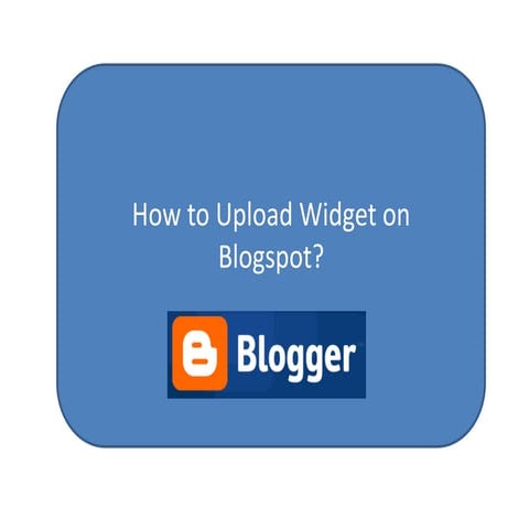 Ask a Doctor Widget - How To Embed in Blogger | PDF