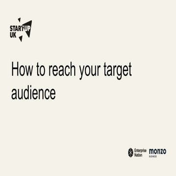 How to reach your target audience | PPT