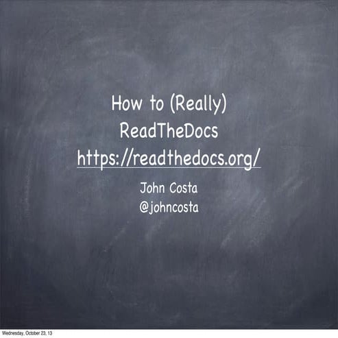 How to ReadTheDocs | PDF | Web Development | Internet