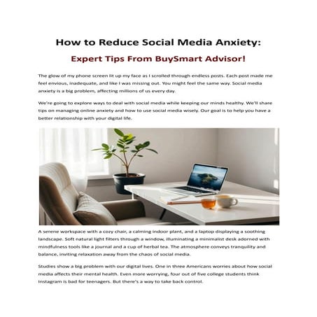 How to Reduce Social Media Anxiety: Expert Tips From BuySmart Advisor.pdf