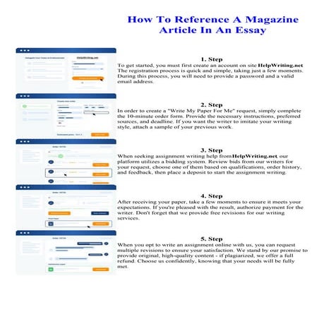 How To Reference A Magazine Article In An Essay | PDF
