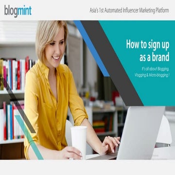 How to sign up as a brand | PDF | Content Production | Hobbies & Interests