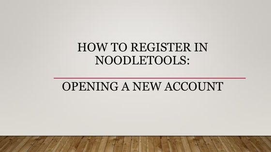 Intro to noodle tools | PPTX | Computing | Technology & Computing