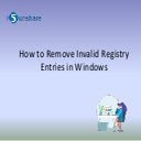 How to Remove Invalid Registry Entries in Windows
