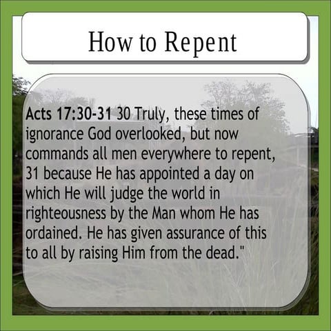How to repent | PPT | Christianity | Religion & Spirituality