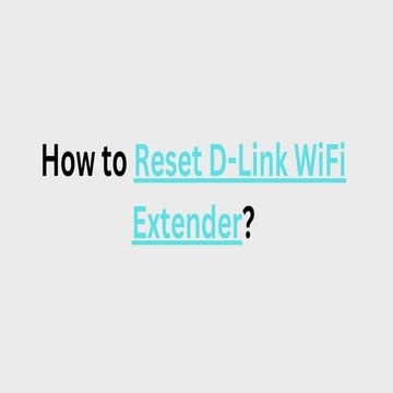 Step By Step Guide For Reset D Link Wifi Extender Pdf 0933