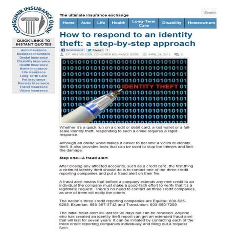How to respond to an identity theft | DOCX