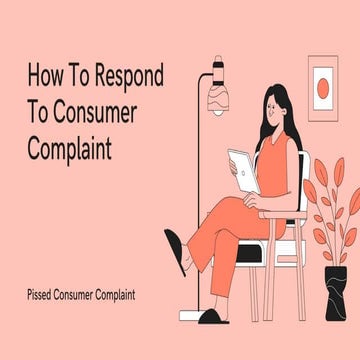 How to respond to consumer complaints | PPT