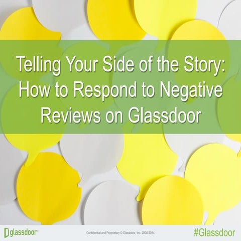 How to respond to negative reviews on Glassdoor | PPTX