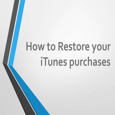 How To Restore Purchases In Ios Ppt