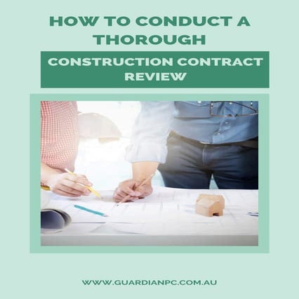 How to Review a Construction Contract the Right Way | PDF