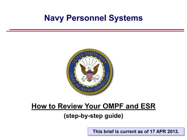 Personnel Record Review OMPF ESR Review personnel-record-review-ompf-esr-review