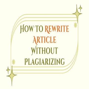 How To Rewrite an Article Without Plagiarizing.pdf