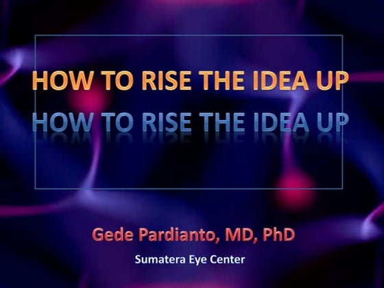 Gede Pardianto - Corneal cryo therapy for Descemetocele | PPT
