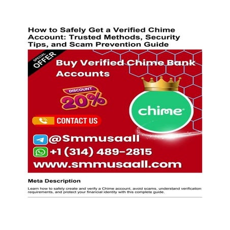 Buy Verified Chime Bank Account – Quick Setup.docx