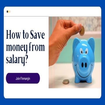 How to save money from salary | PDF