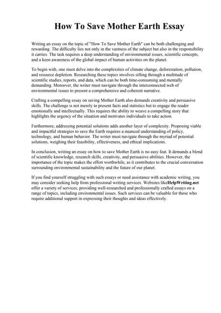 Save Planet Earth Essay.pdf