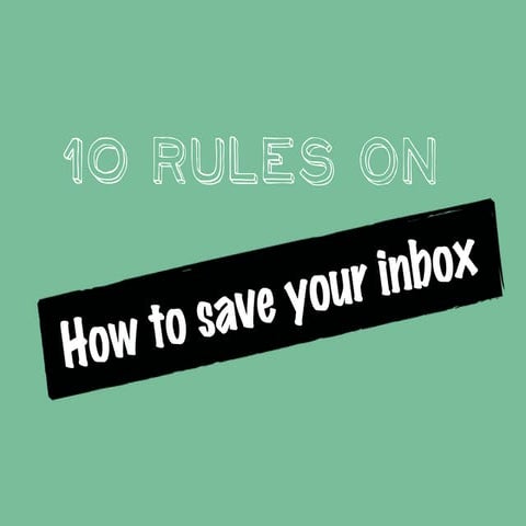 How to save your inbox | PDF