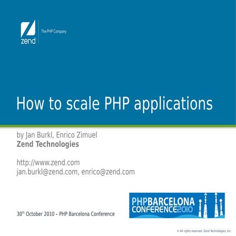 How To Scale Php Applications Ppt 5824