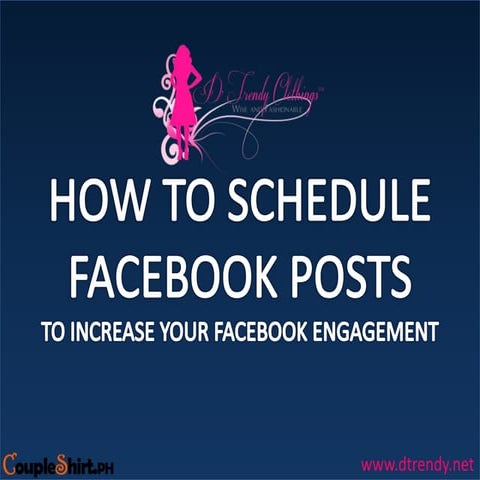 How to schedule FB Posts | PPTX
