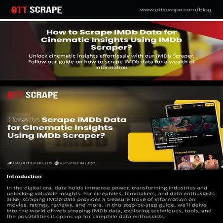 How to Scrape IMDb Data for Cinematic Insights Using IMDb Scraper? | PDF
