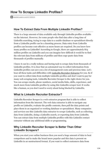 Quick Guide to Recruit'em | PPT