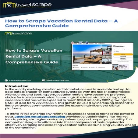 How to Scrape Vacation Rental Data – A Comprehensive Guide.pdf | Free Download