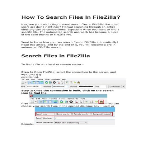 How To Search Files In FileZilla.pdf