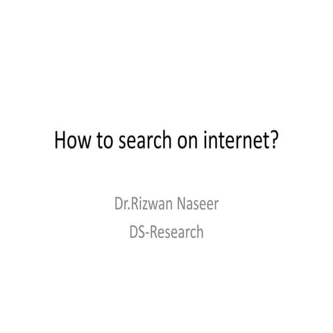 How to search on internet.pptx