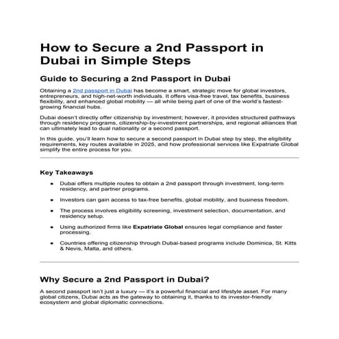 2nd Passport in Dubai_ Everything You Need to Know.docx
