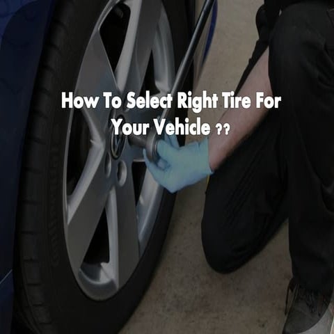 How To Select Right Tire For Your Vehicle | PDF | Auto Type | Automotive