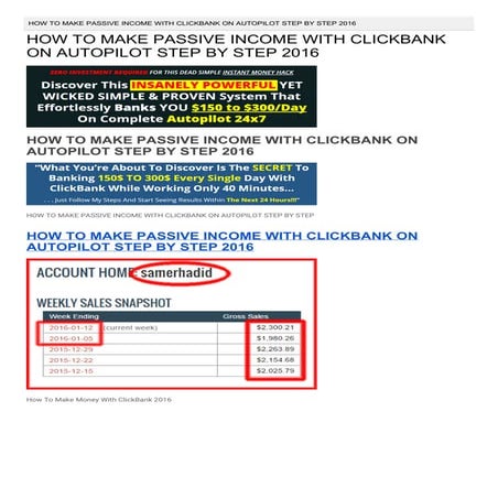 How to sell clickbank products fast | PDF