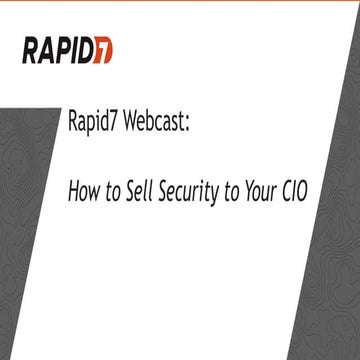 How to Sell Security to Your CIO | PDF