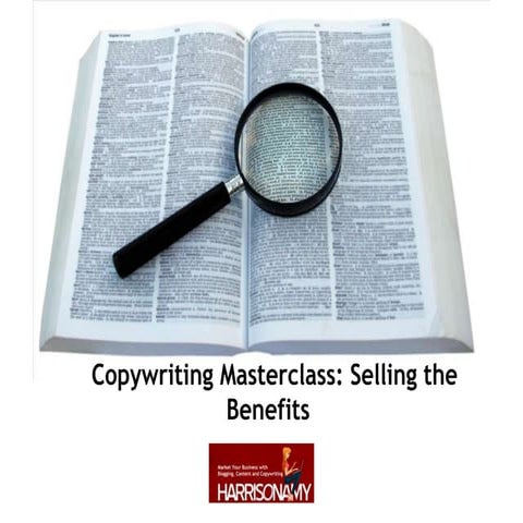 How to sell the benefits in copywriting | PPT