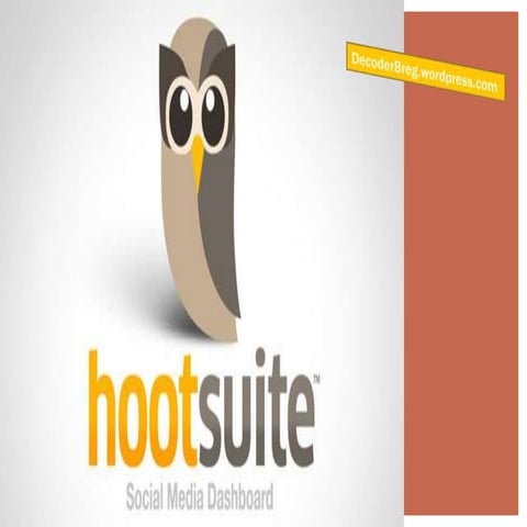 How to set a schedule using hootsuite | PPTX