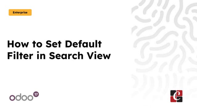 How To Set Default Filter In Search View Set Default Filter For Menu