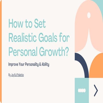 How to Set Realistic Goals for Personal Growth | PDF