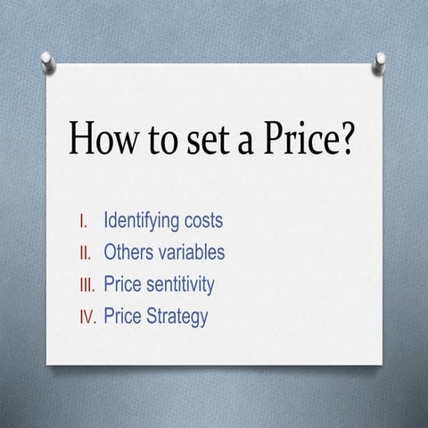 How to set the price | PPTX
